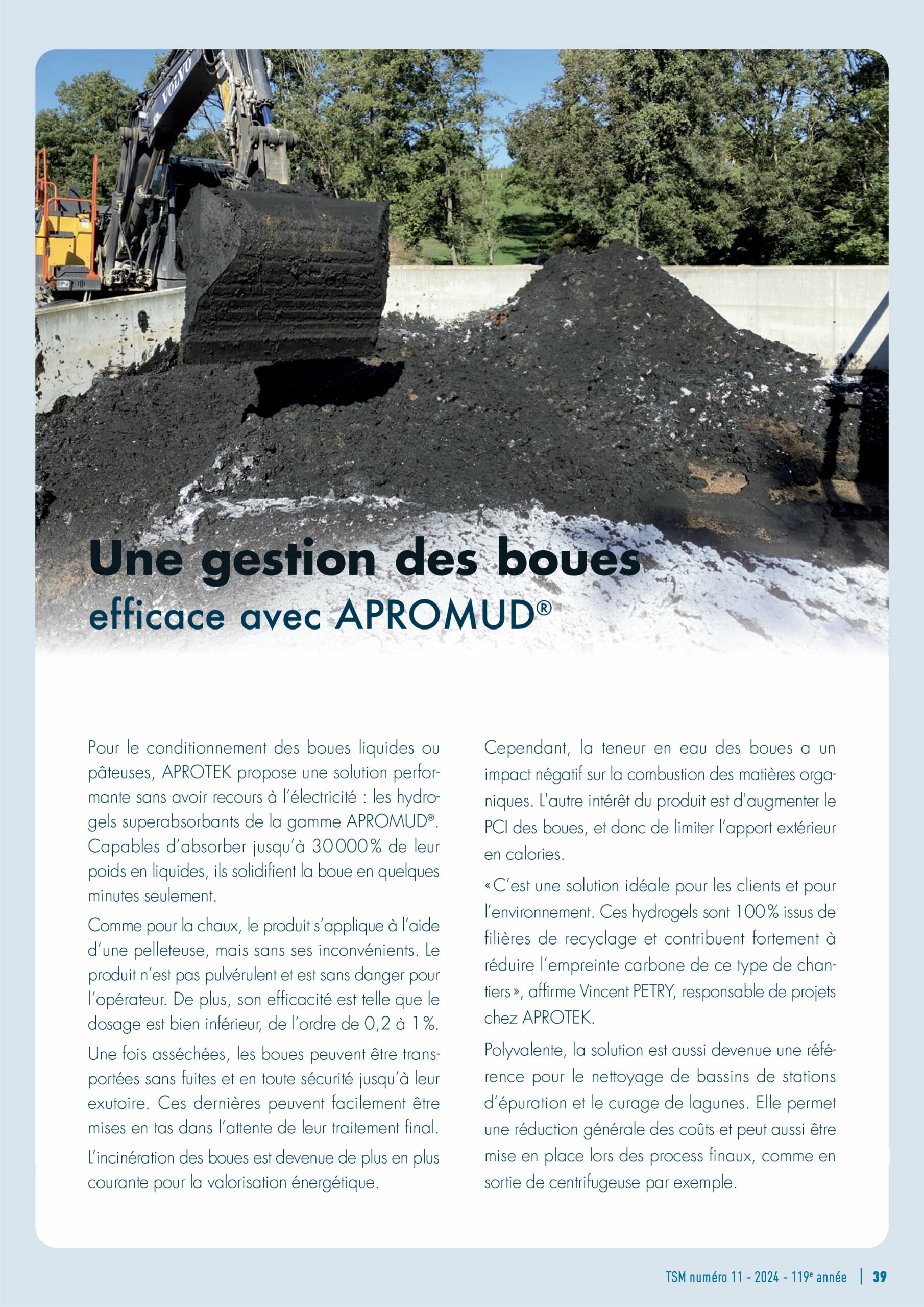 📰 [MEDIA] Our APROMUD® solutions in issue 11 of Astee's TSM magazine. 💧 ...